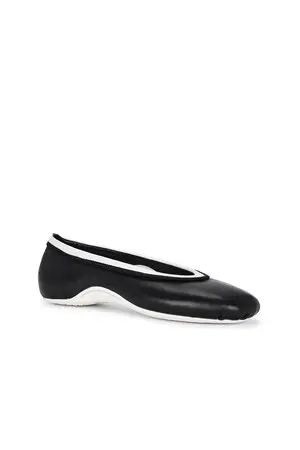 Dries Van Noten Foot Shaped Rubber Sole Ballerina Flat