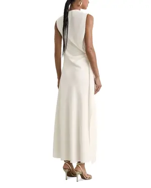 REISS Dorota Draped Dipped Hem Dress