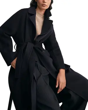 REISS Marina Wool Blend Double Breasted Coat