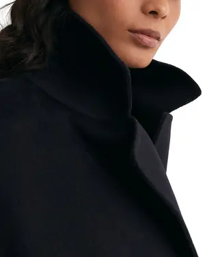 REISS Marina Wool Blend Double Breasted Coat