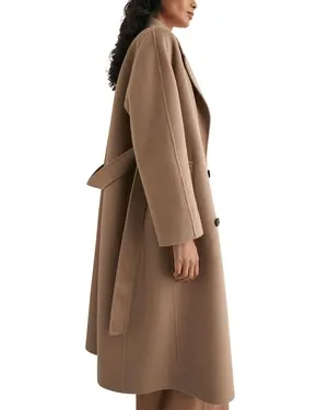 REISS Marina Wool Blend Double Breasted Coat