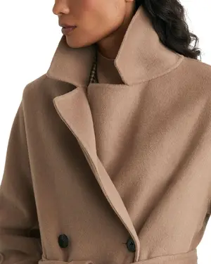 REISS Marina Wool Blend Double Breasted Coat