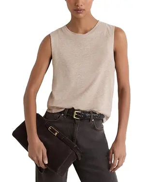 REISS Amy Linen Top