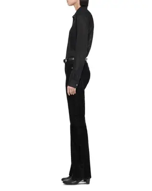 ALLSAINTS Simone Sheer Cotton Blouse