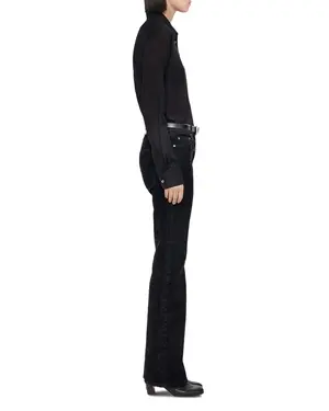 ALLSAINTS Simone Sheer Cotton Blouse
