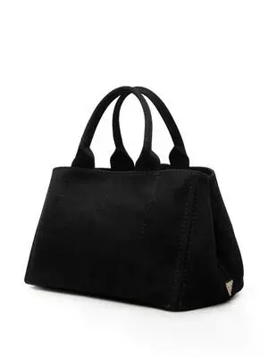 Prada 2013-2026 Canvas Canapa Logo Tote Satchel