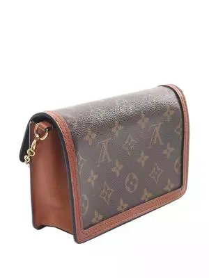 LOUIS VUITTON 2020 Monogram Reverse Dauphine Wallet On Chain Crossbody Bag