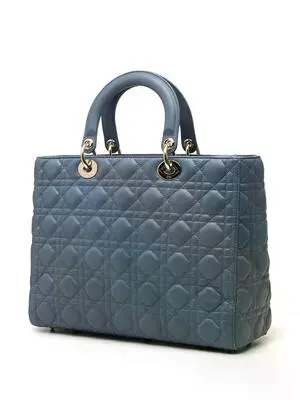 Dior 2019 Large Lambskin Cannage Lady Satchel