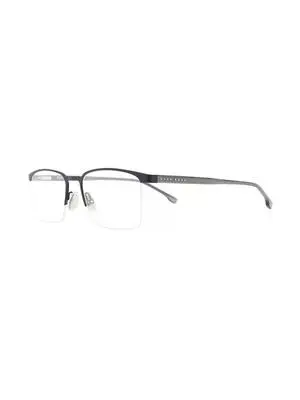 BOSS Half-rim Square-frame Glasses