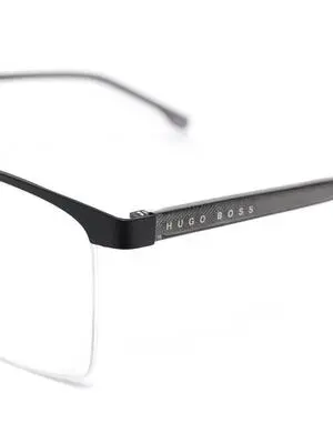 BOSS Half-rim Square-frame Glasses