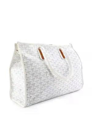 Goyard Marquises Bag Coated Canvas Tote Bag - White