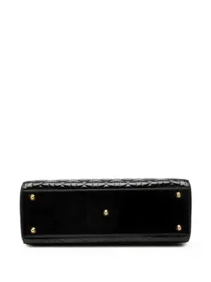 Dior 2017 Large Patent Cannage Lady Satchel
