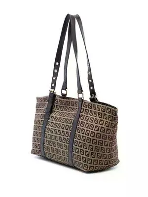 Fendi 2000-2026 Zucchino Canvas Superstar Tote Bag