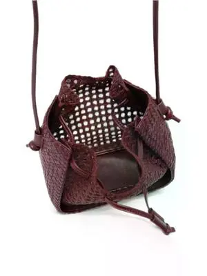 FORTE_FORTE My Pepita Woven Leather Bucket Bag