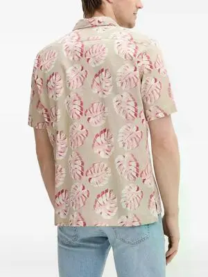 Marc O'polo Leaf-print Short-sleeve Shirt