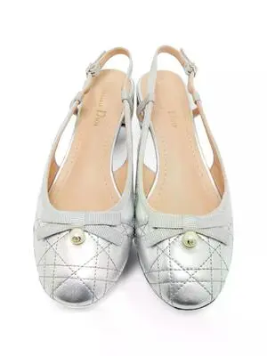 Dior Cannage Slingback Flat Pumps
