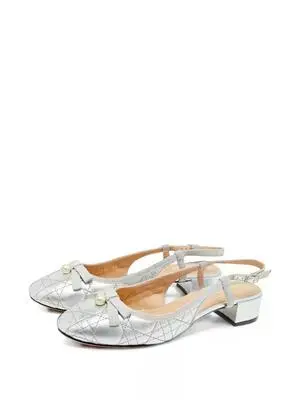 Dior Cannage Slingback Flat Pumps