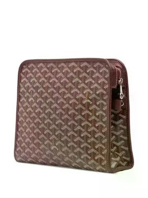 Goyard 2010-2026 Goyardine Jouvence Toiletry Pouch Gm Clutch Bag - Red