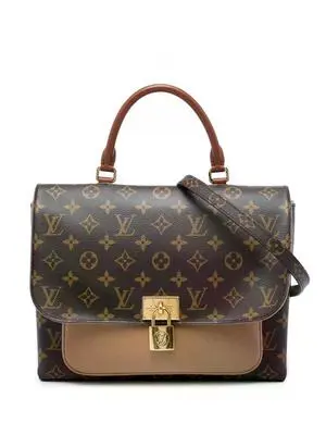 LOUIS VUITTON 2018 Monogram Marignan Satchel - Brown