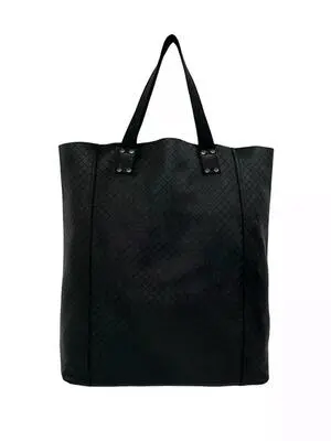 Bottega Veneta 2012-2026 Leather Intrecciomirage Tote Bag - Black