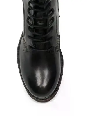 CAFÈNOIR Lace-up Studded Ankle Boots