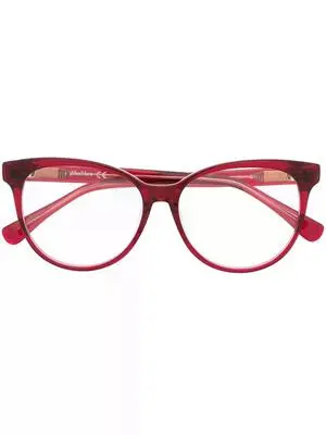 Max Mara Round-frame Optical Glasses - Red