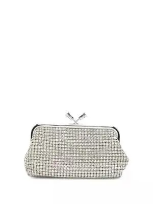 ANYA HINDMARCH Crystal-embellished Tassel-clasp Clutch Bag