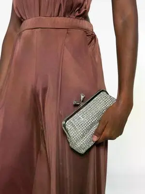 ANYA HINDMARCH Crystal-embellished Tassel-clasp Clutch Bag