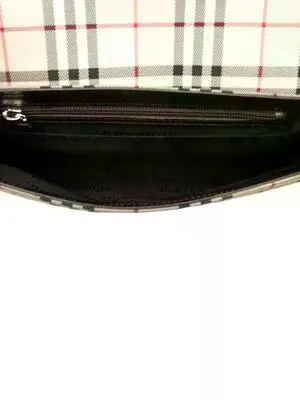 Burberry 2000-2017 House Check Canvas Flap Crossbody Bag