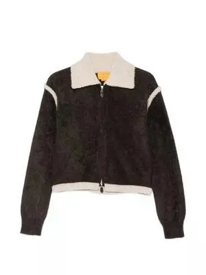 Guest In Residence Grizzly Frankie Zip-up Cardigan - Brown