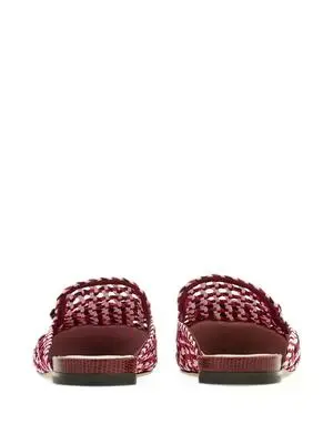 FERRAGAMO Pointed-toe Mules - Red