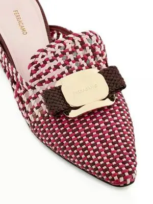 FERRAGAMO Pointed-toe Mules - Red