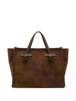 GIANNI CHIARINI Medium Miss Marcella Knotted Suede Tote Bag