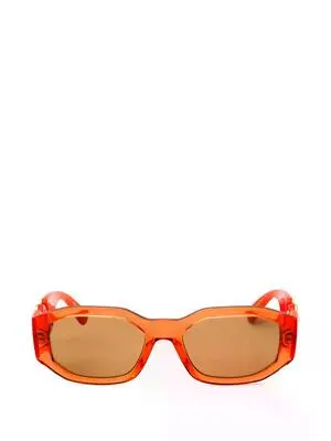 Versace Medusa Biggie Geometric-frame Sunglasses - Orange