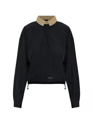 RETHINKIT STUDIOS Contrast-collar Drawstring T-shirt