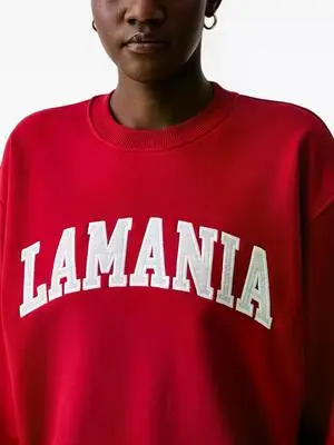LA MANIA Ruffie Logo-patch Sweatshirt