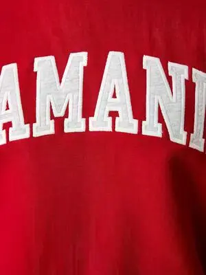 LA MANIA Ruffie Logo-patch Sweatshirt