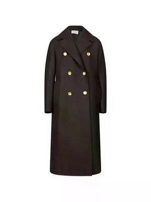 Harris Wharf London Notched-lapel Double-breasted Coat - Brown