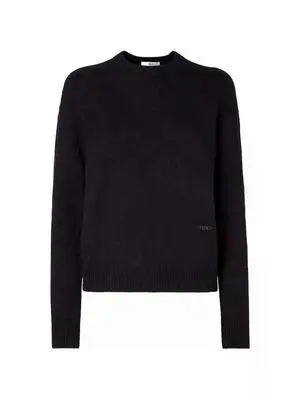 Fendi Embroidered-logo Crew-neck Sweater