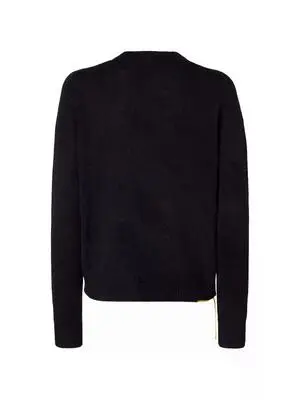 Fendi Embroidered-logo Crew-neck Sweater