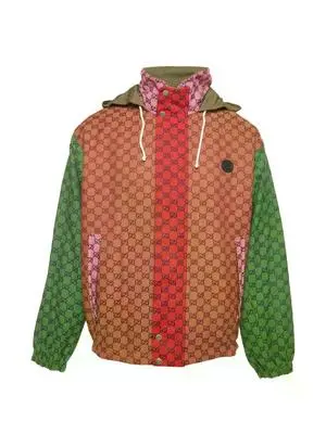 Gucci Gg Canvas Reversible Jacket - Green