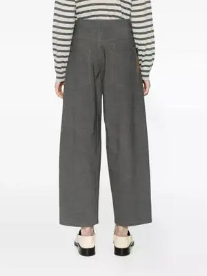 Brunello Cucinelli Contrast-topstitched Straight-leg Trousers