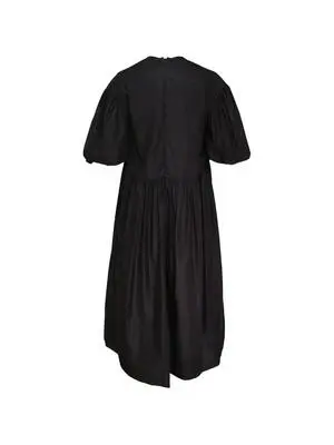 Simone Rocha Bow-detail Puff-sleeve Mini Dress - Black