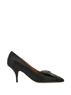 FERRAGAMO Point-toe Bow-detail Heeled Pumps