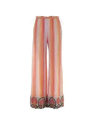 Devotion Alikto Stripe-print Flared Trousers