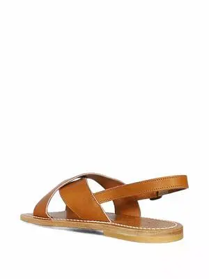 K.JACQUES Osorno Crossover Sandals - Brown