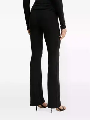 LA MANIA Jake Logo-print Flared Trousers