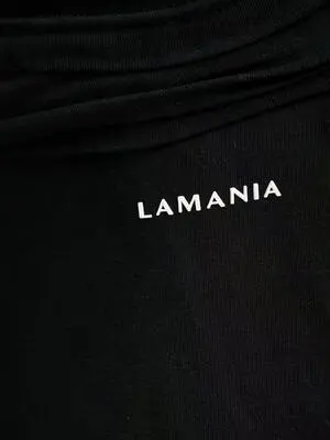 LA MANIA Jake Logo-print Flared Trousers
