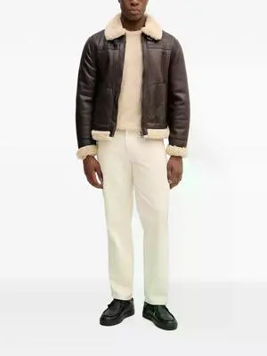 LINDBERGH Crew-neck Ribbed-trim Sweater