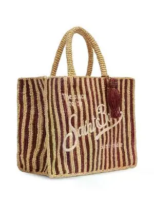 MC2 SAINT BARTH Colette Striped Raffia Tote Bag